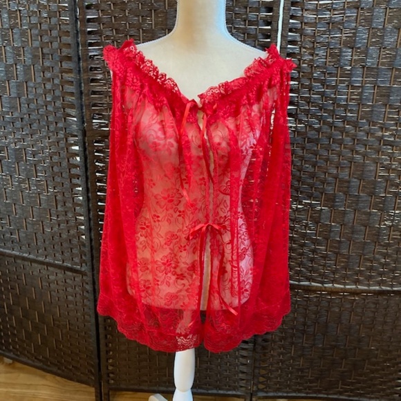 Dreamgirl | Intimates & Sleepwear | Dreamgirl 2 Piece Red Nightie ...